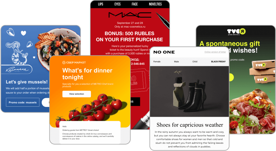Unique branded email templates — Letteros
